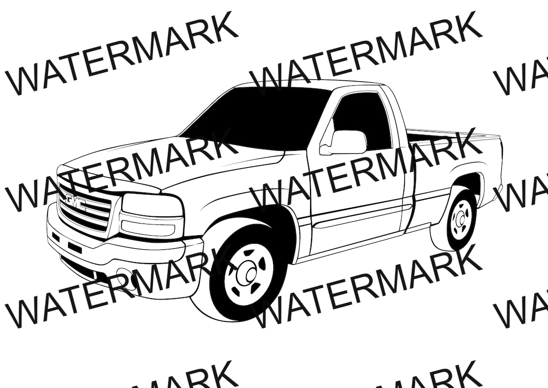 2004 GMC Sierra SVG - Etsy