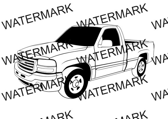 2004 GMC Sierra SVG - Etsy Canada