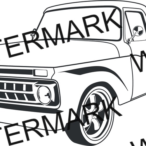 Slammed Chevy Truck SVG - Etsy