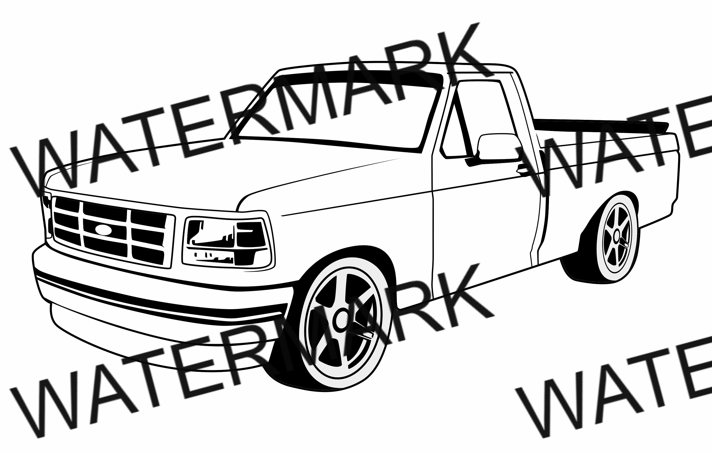 90's Ford Pickup SVG - Etsy