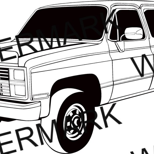 Lifted Chevy Truck SVG - Etsy