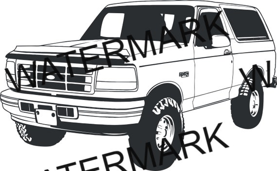 Ford Bronco SVG - Etsy