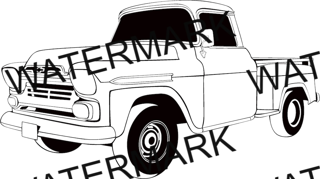 Ford F100 Pickup SVG - Etsy