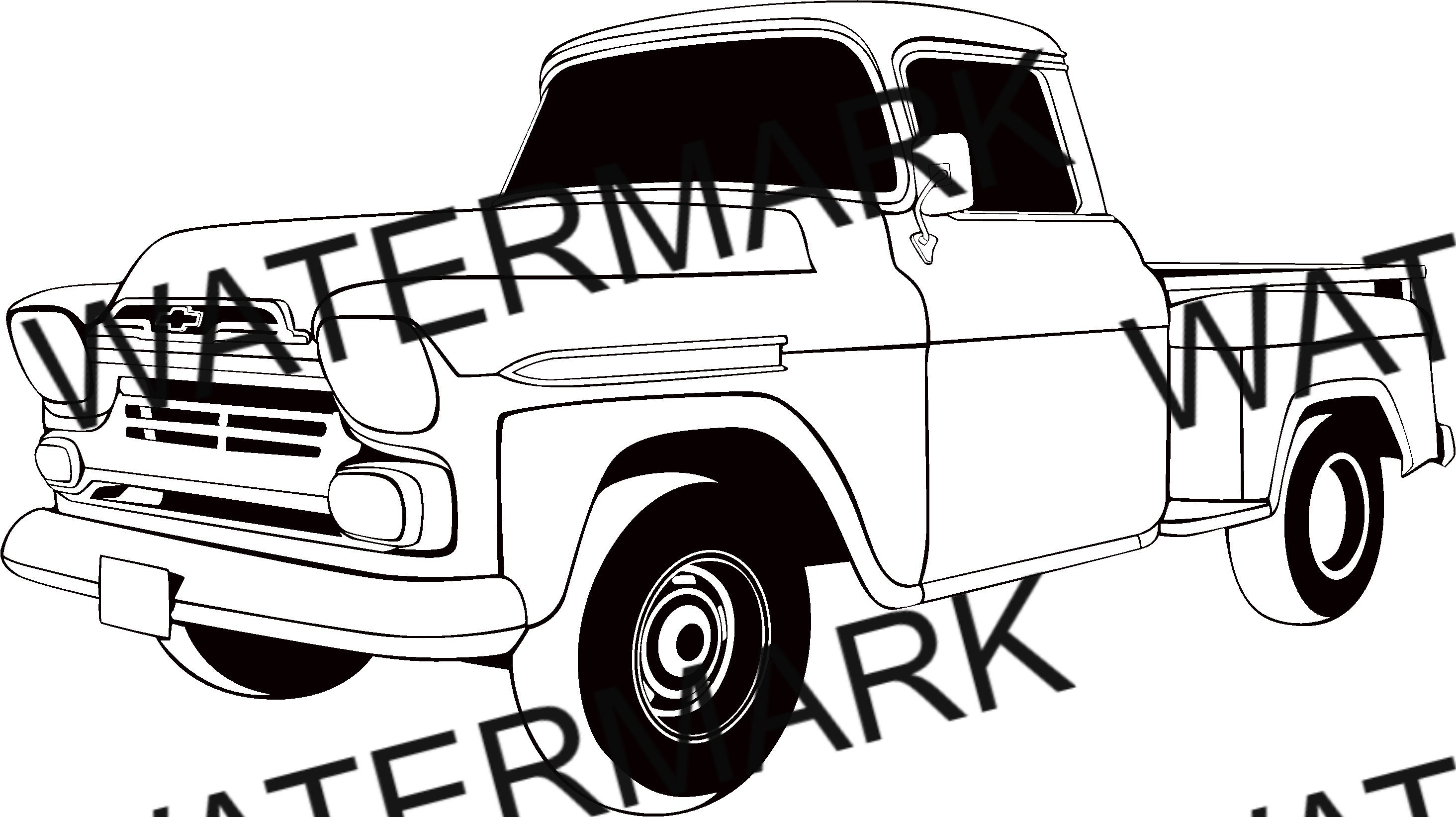 Ford F100 Pickup SVG - Etsy