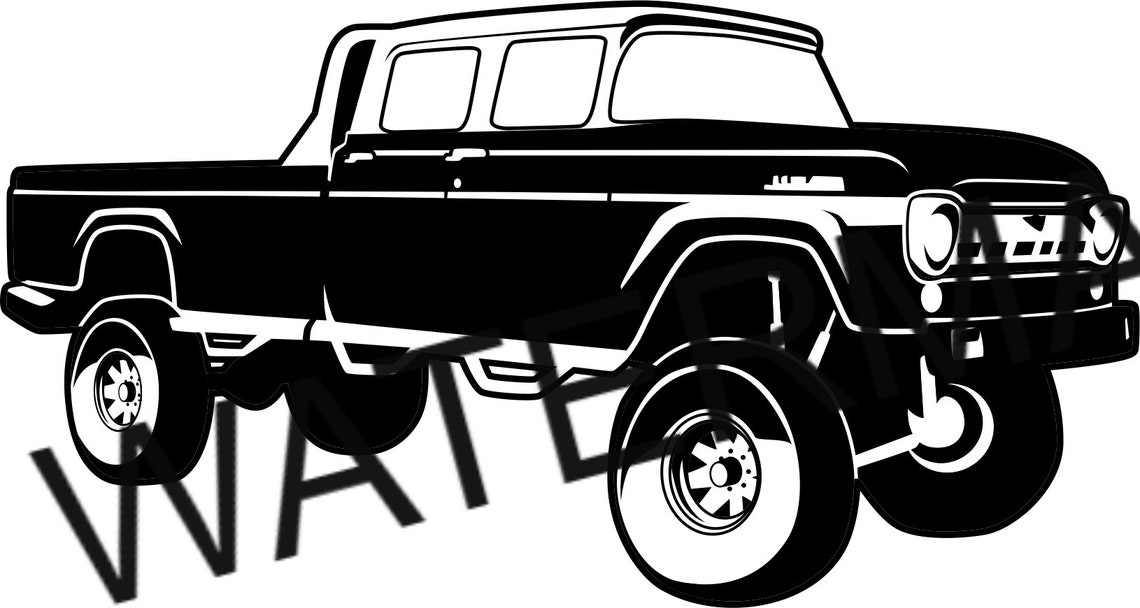 Ford F350 Pickup SVG - Etsy