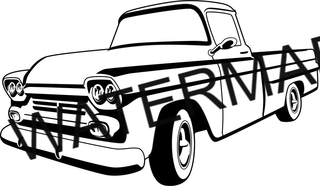 Chevy Apache Truck SVG - Etsy