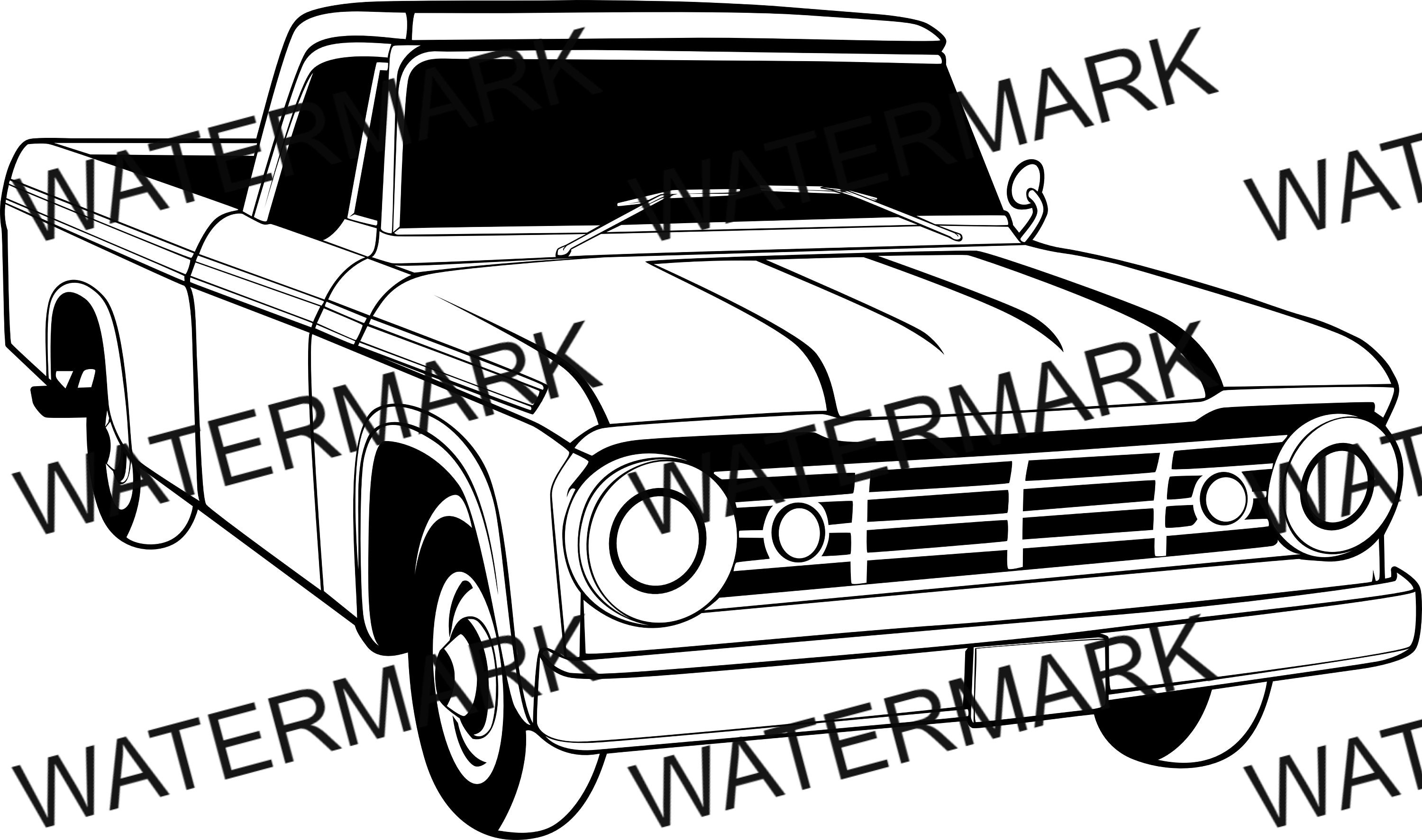 Ford Pickup SVG - Etsy