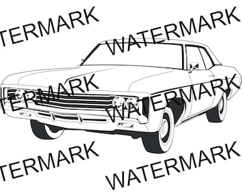 Chevy Impala Wagon SVG - Etsy