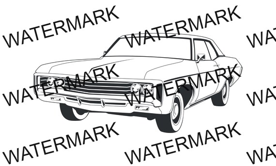 Chevy Impala SVG | Etsy
