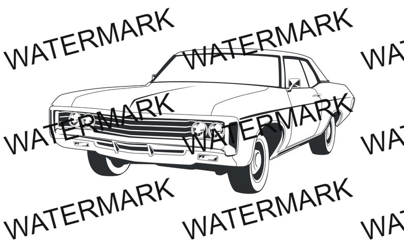 Chevy Impala SVG - Etsy