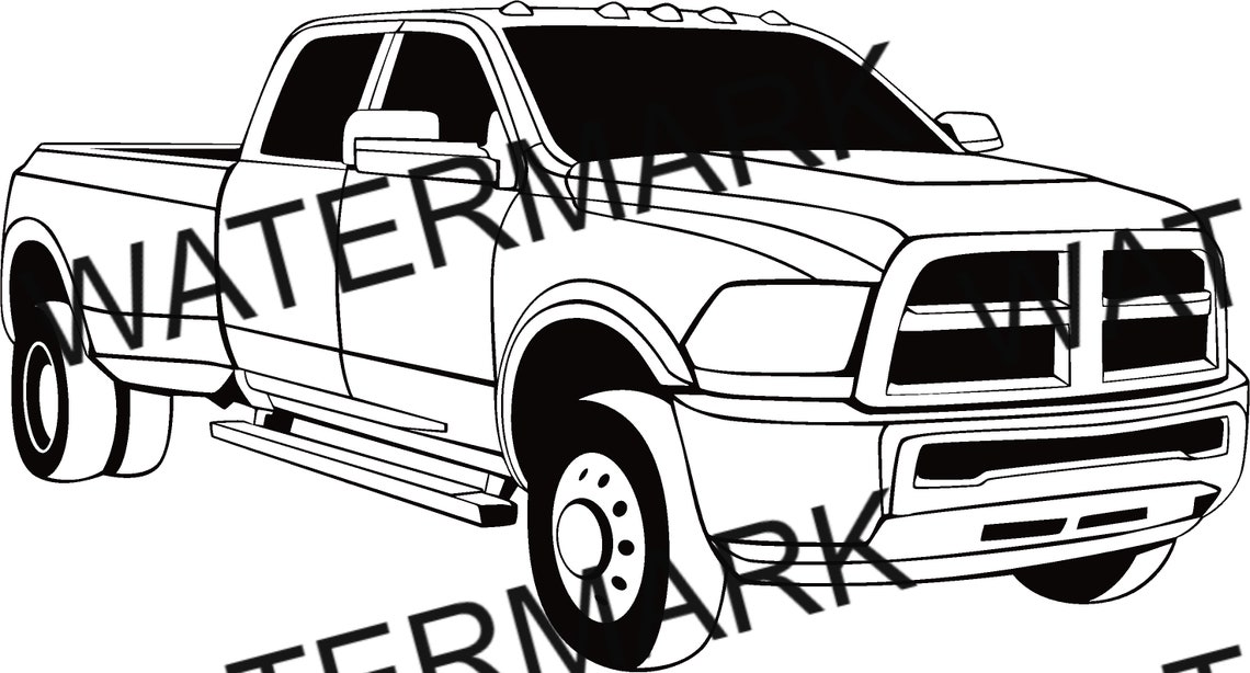 Dodge Ram Pickup Truck SVG - Etsy