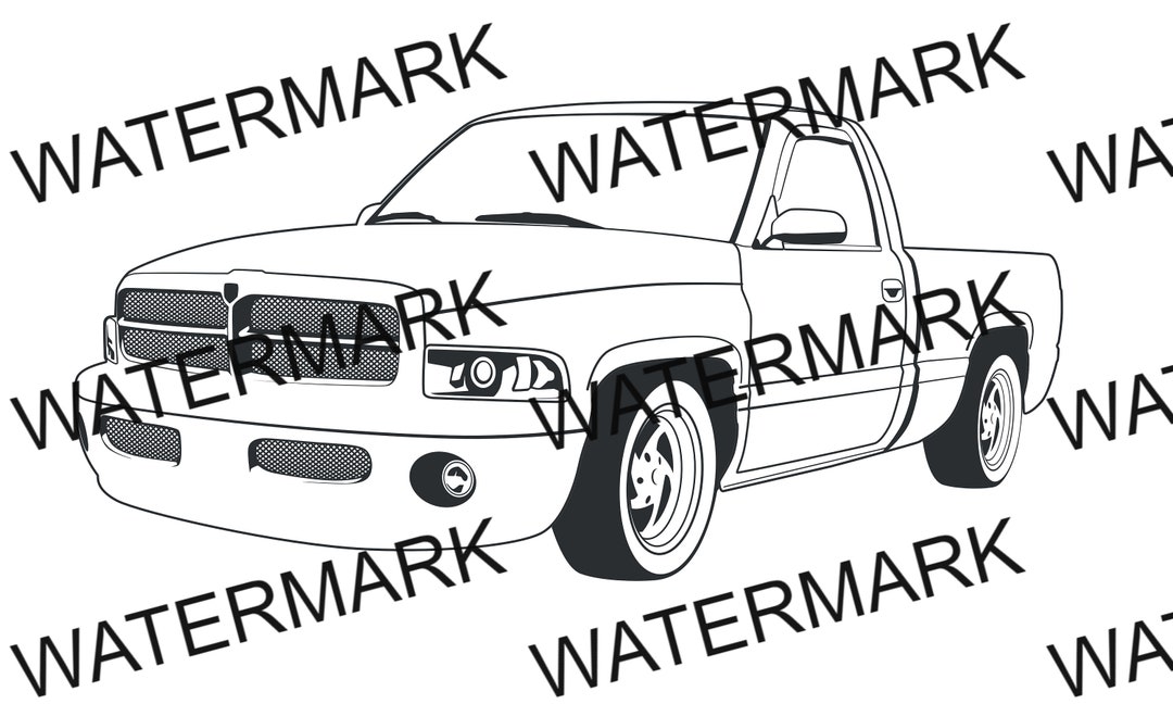Dodge Ram Pickup Truck SVG - Etsy