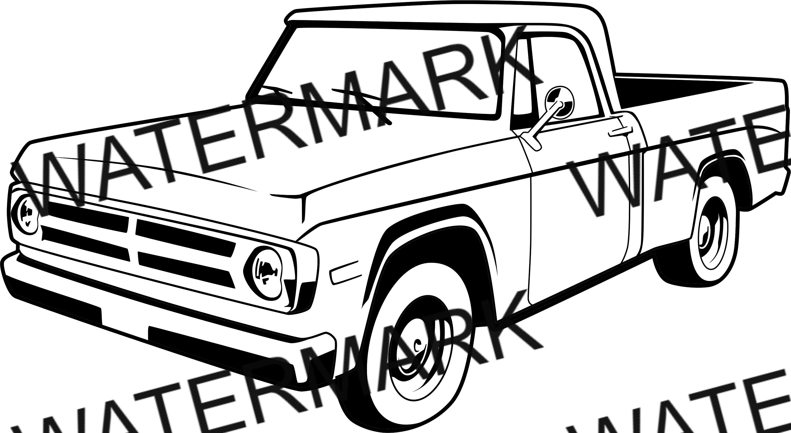 Classic Ford Pickup Truck SVG - Etsy