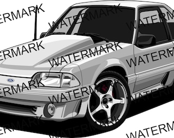 Mustang Foxbody Svg - Etsy