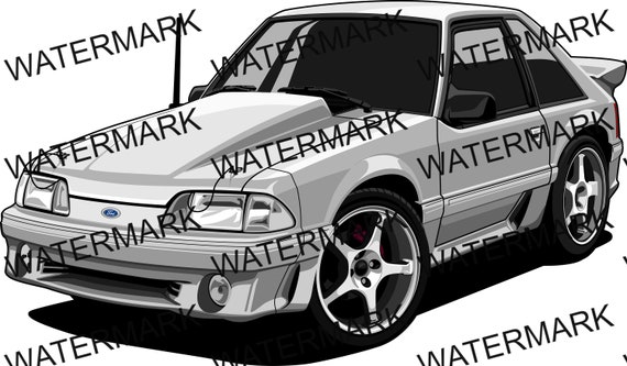 Foxbody Mustang SVG | Etsy