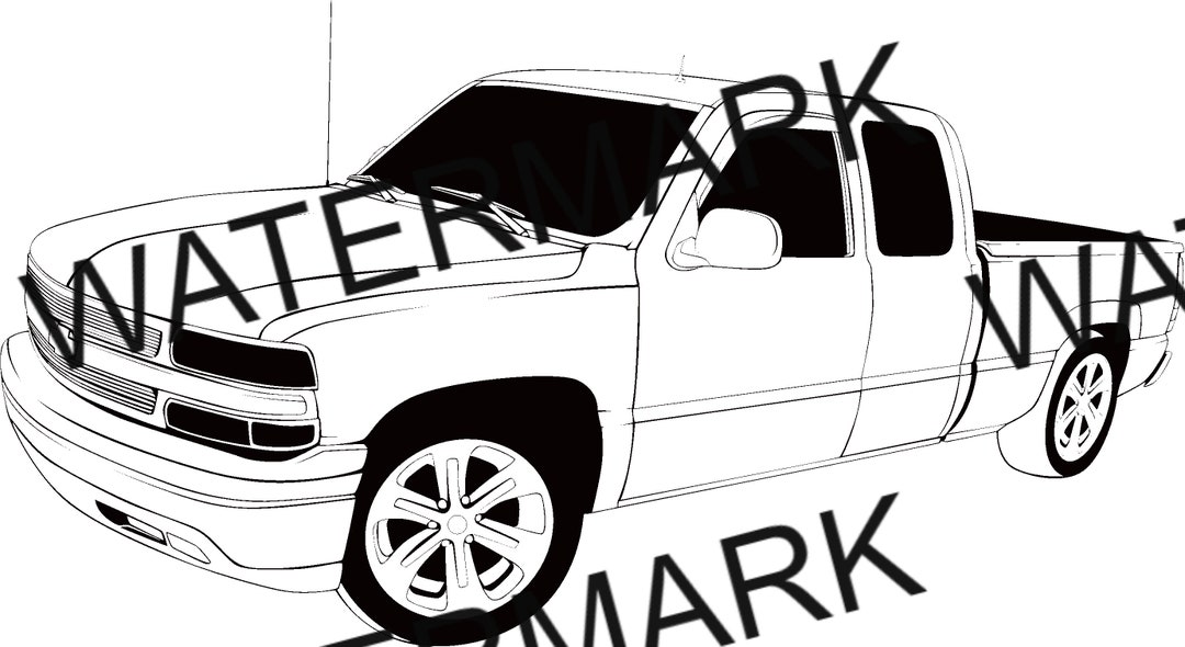 Chevy Pickup SVG - Etsy