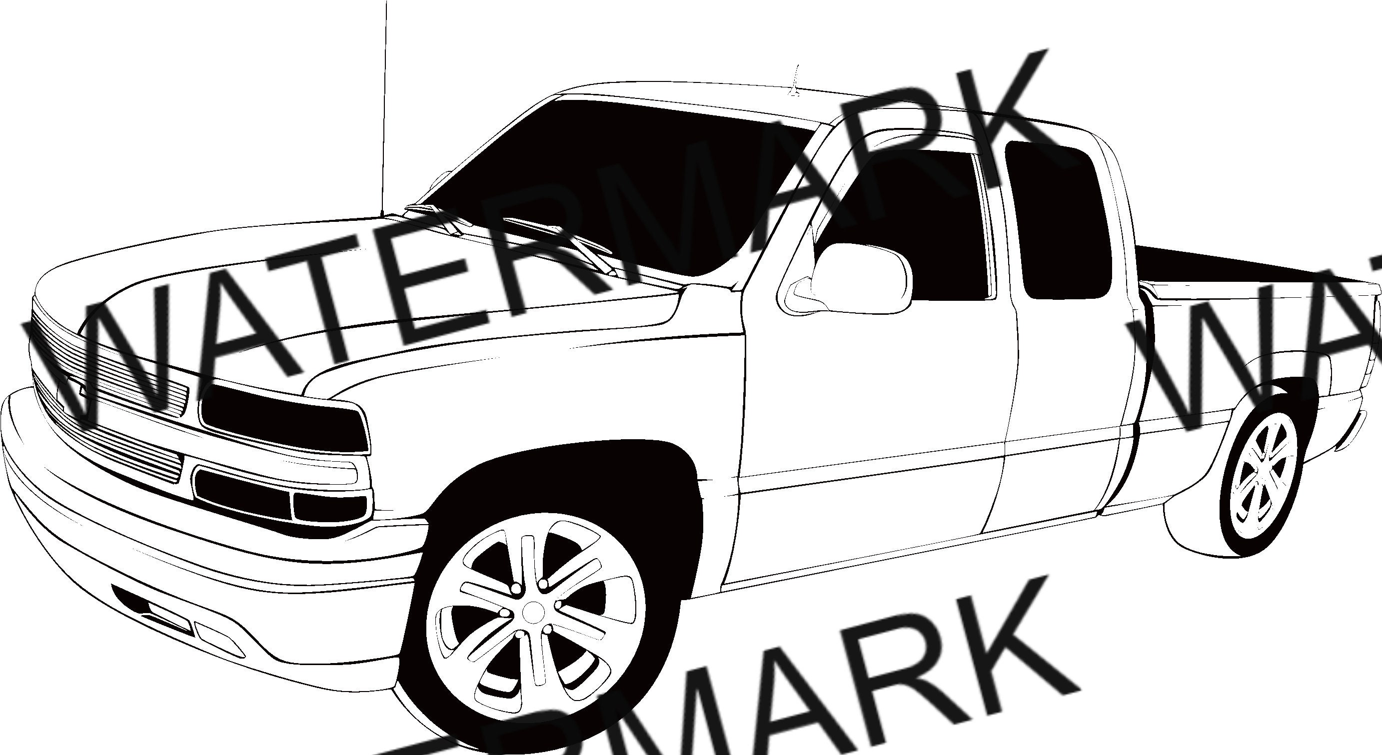 Chevy Pickup SVG - Etsy