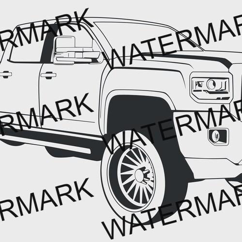 Lifted Chevy Truck SVG - Etsy