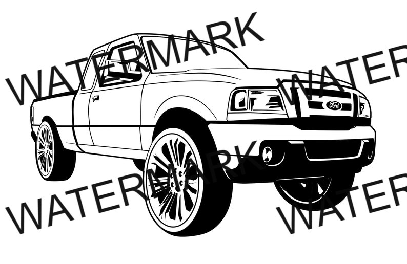 Ford Ranger Pickup SVG - Etsy