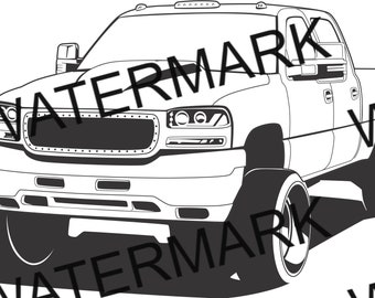 Square Body Chevy Truck Svg | Etsy