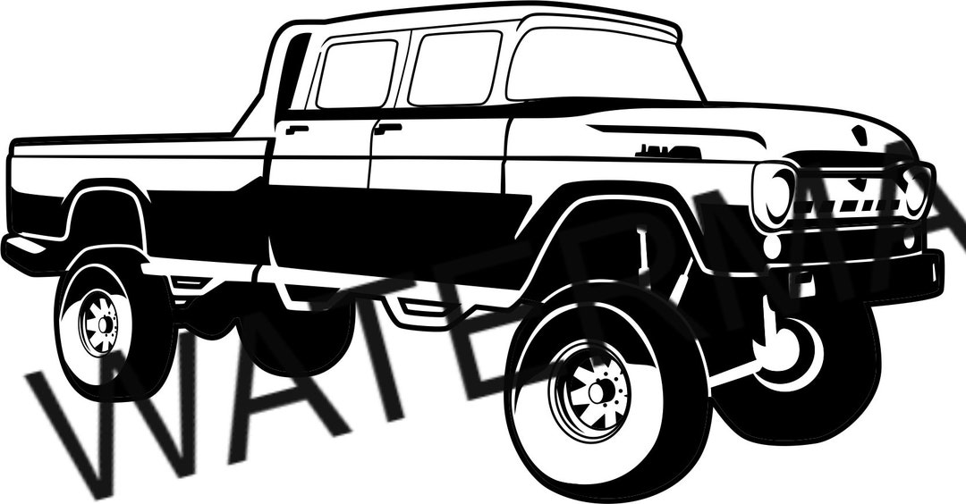Ford F350 Pickup SVG - Etsy