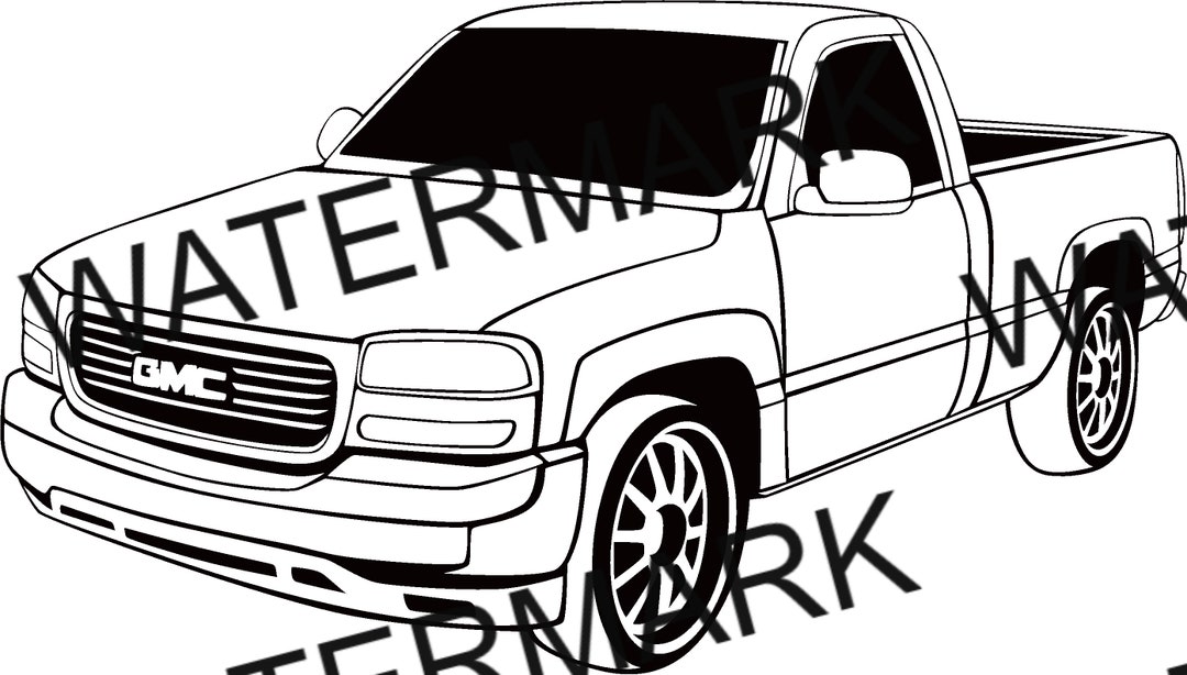 2004 GMC Truck SVG - Etsy