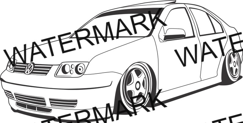 Volkswagen Jetta SVG | Etsy