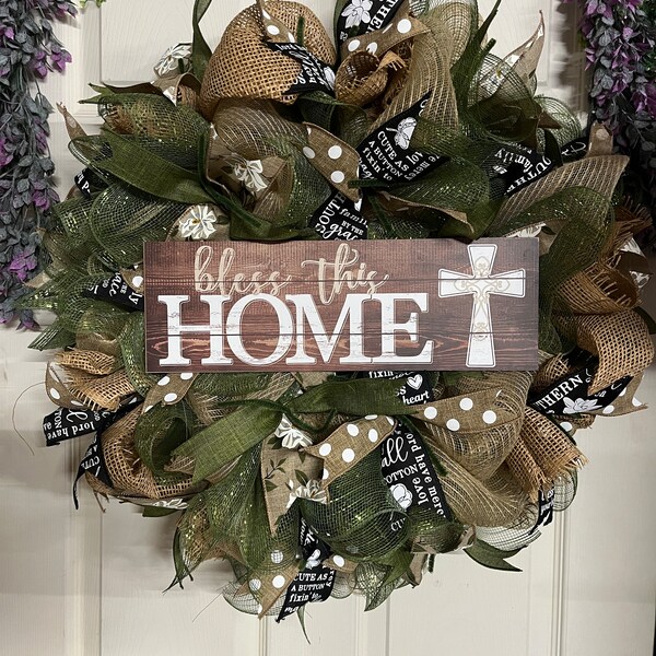 Religious Wreath - Etsy