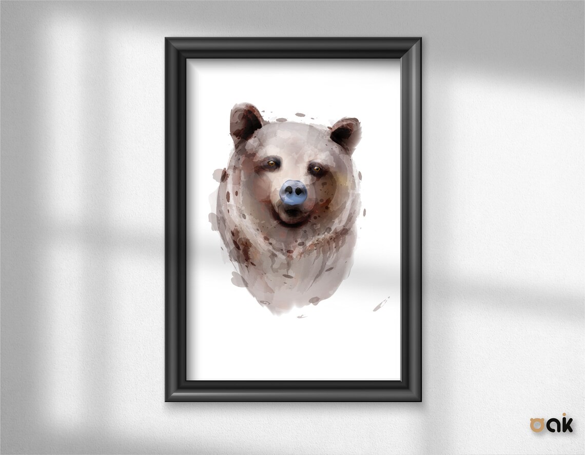 Forest Animals | Posters Set of 3 | Rabbit | Bear | Lynx | Bonus ...