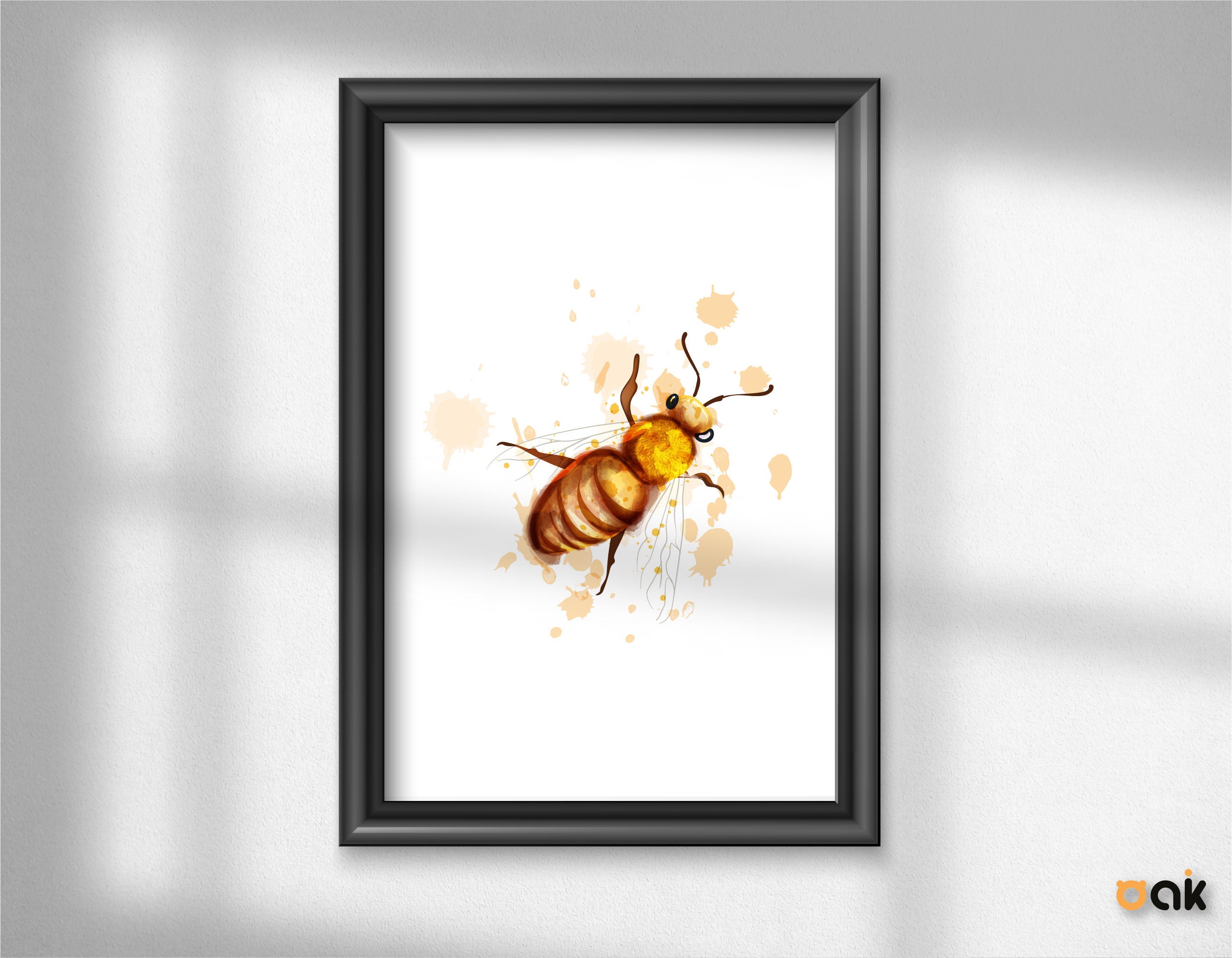 Watercolor Bugs | Posters Set of 4 | Ladybird | Butterfly | Dragonfly ...