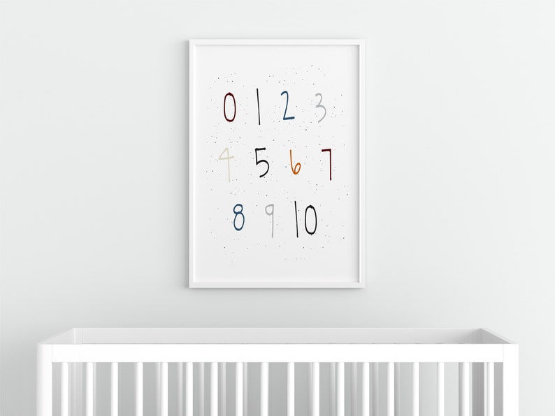 EDUCATIONAL Nursery Posters Set of 3 | BOHO | Alphabet | Numbers ...