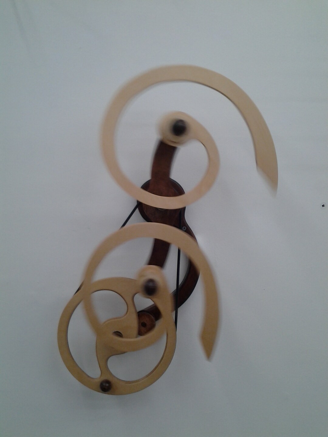 Wood Duet a Handmade Kinetic Wood Sculpture Kinetic Wall Art Wall ...