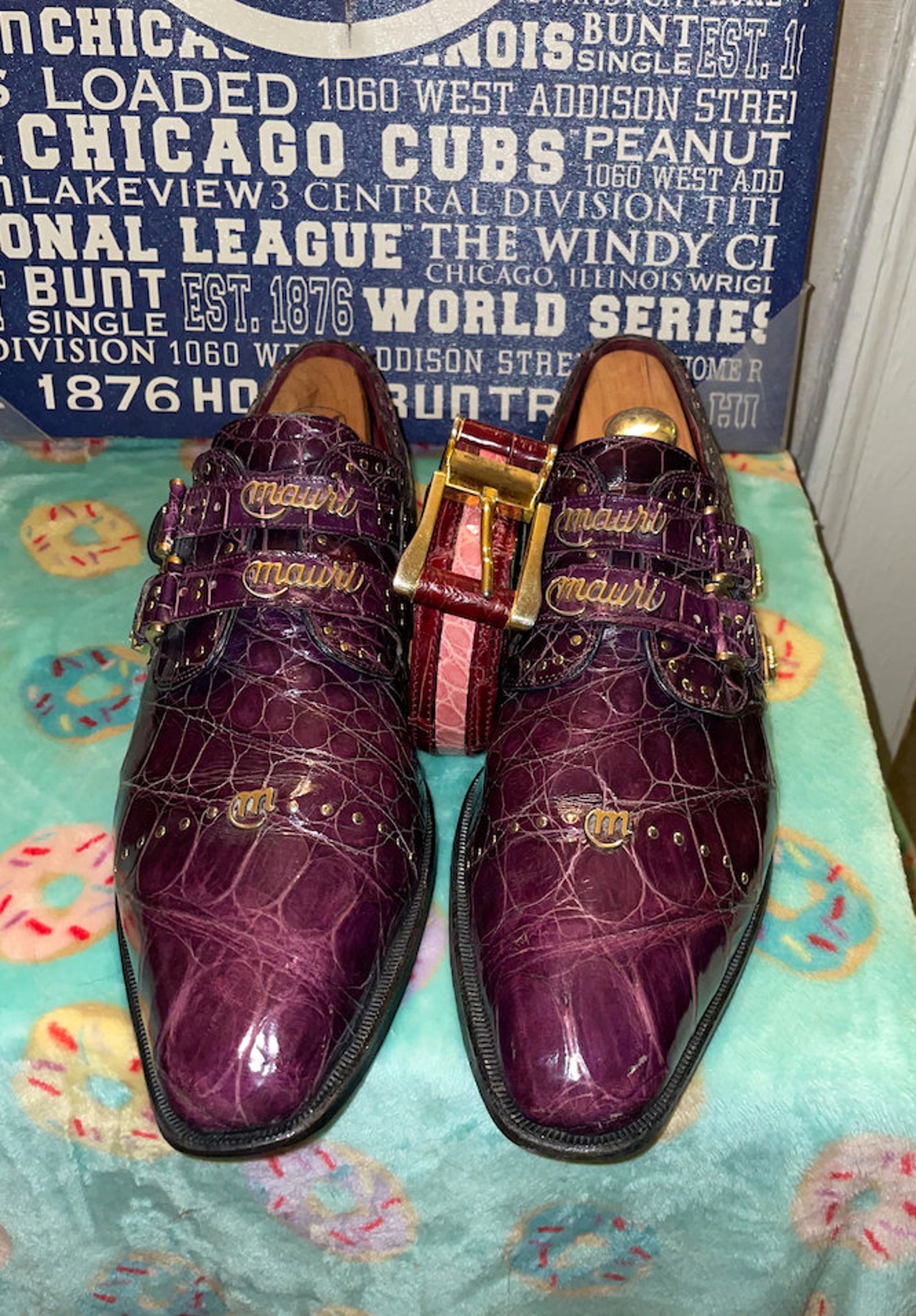 Mauri Alligator Shoes SZ12 and Mauri Alligator Belt SZ40 - Etsy UK