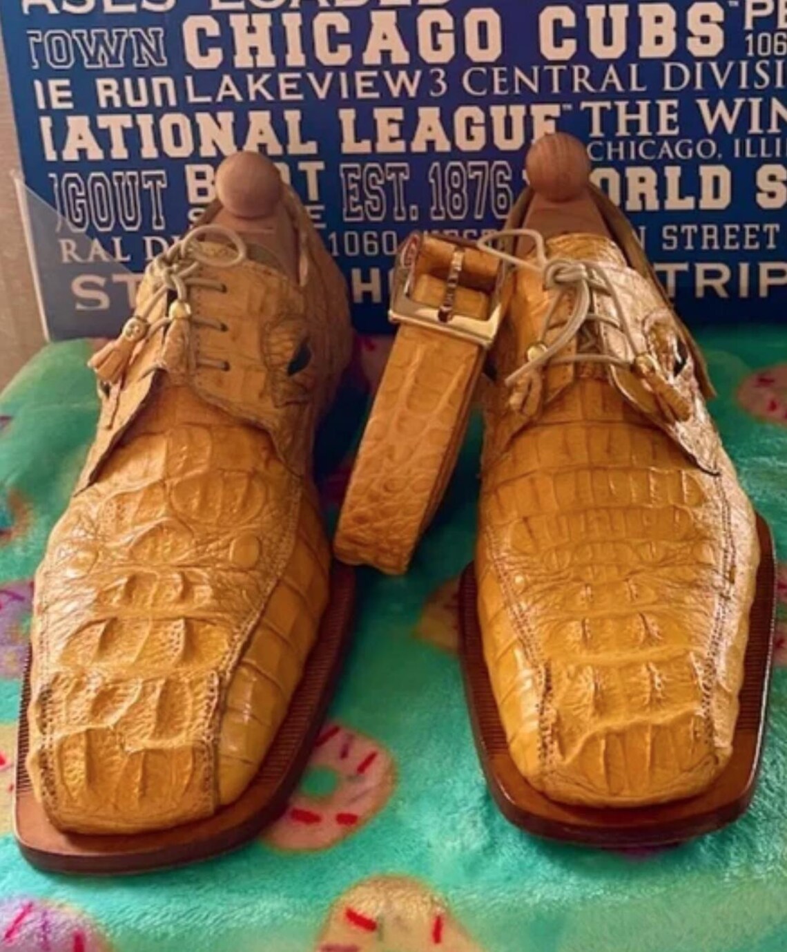 Fennix Alligator Shoes SZ10 and Fennix Alligator Belt SZ36 - Etsy