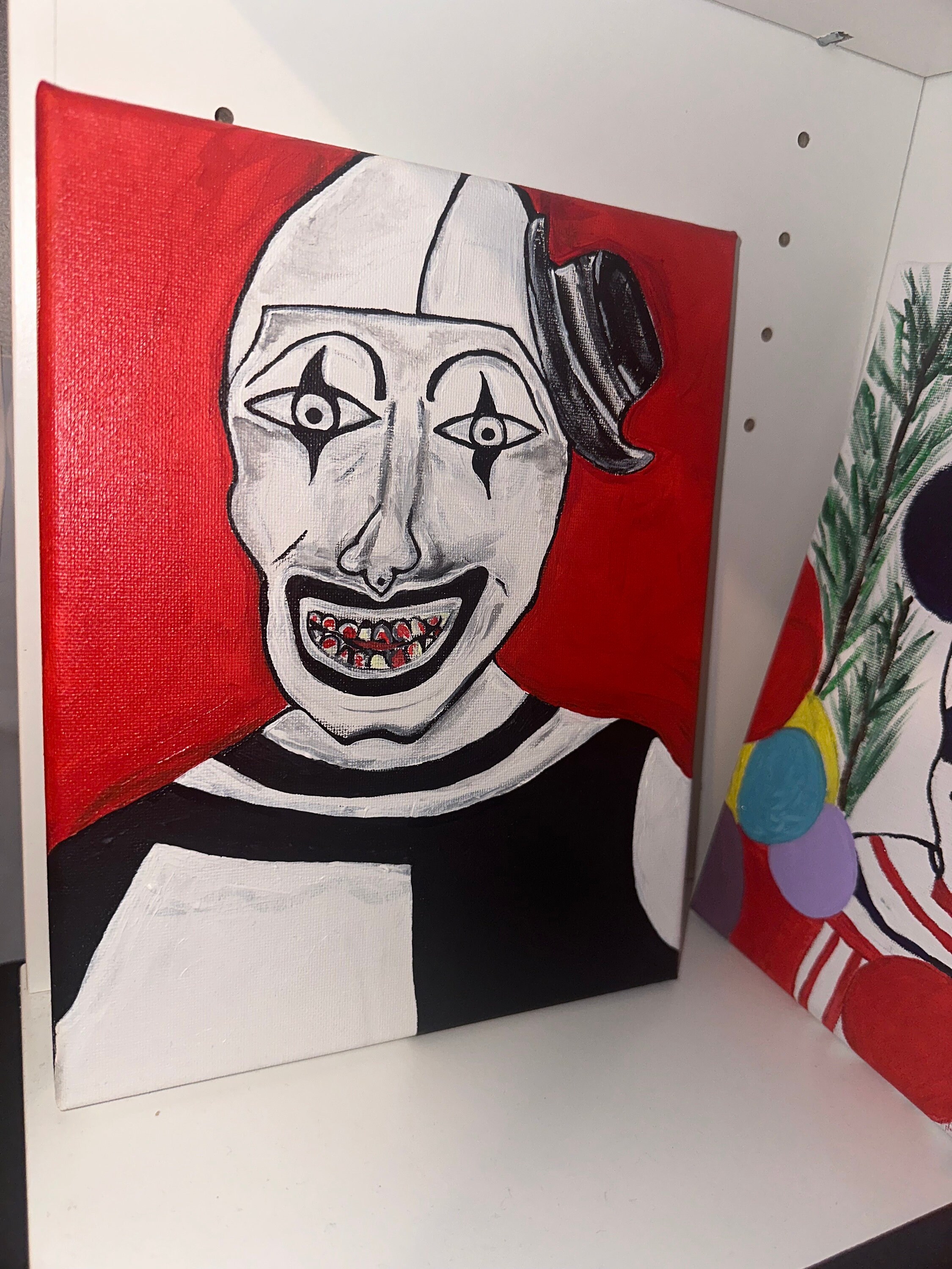 Terrifier the Clown 8x10 Original Acrylic Painting Done by - Etsy