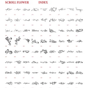 770 SVG DXF Scroll Flower Ornament Bundle for Lightburn Laser Engrave ...