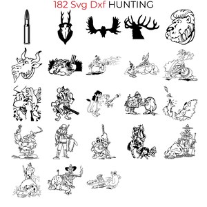 182 Svg Dxf Hunting Bundle for Laser Engrave With Index - Etsy