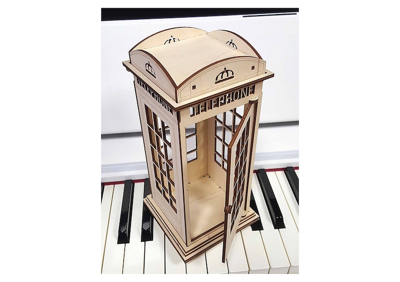 3 SVG DXF Telephone Box Files for Laser Cut Engrave Library - Etsy