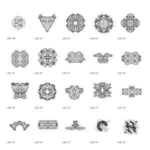 151 SVG Dxf Celtic Pattern Ornament Bundle Laser Engrave Silhouette - Etsy
