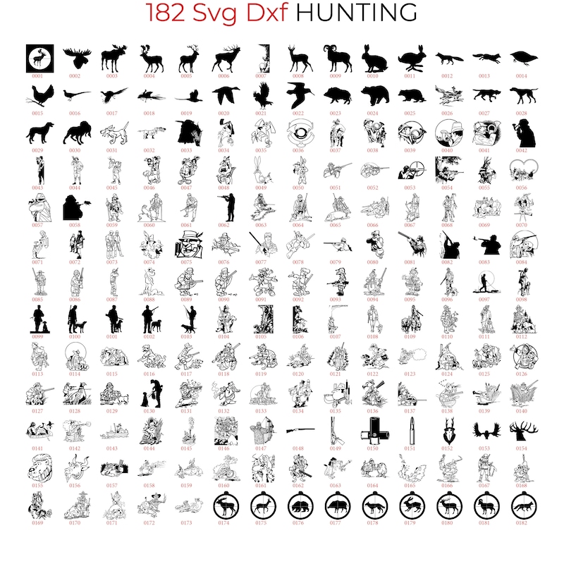 Hunting Dxf Files - Etsy