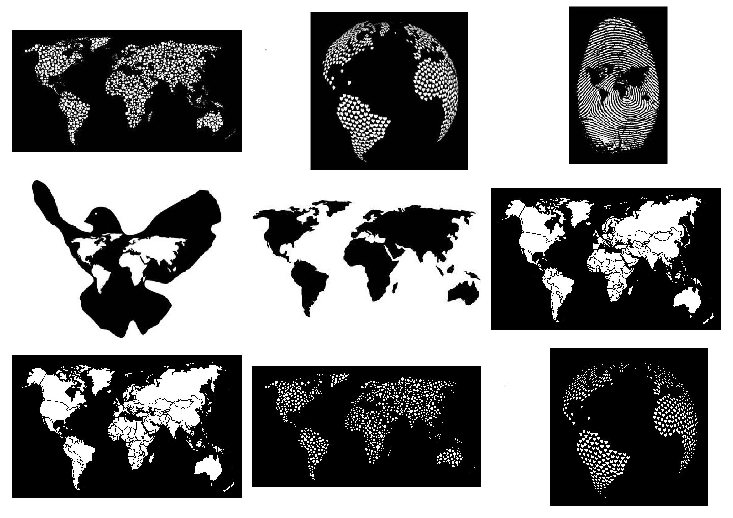 57 World Map Bundle SVG Dxf Lightburn Art Library Laser Wood - Etsy UK