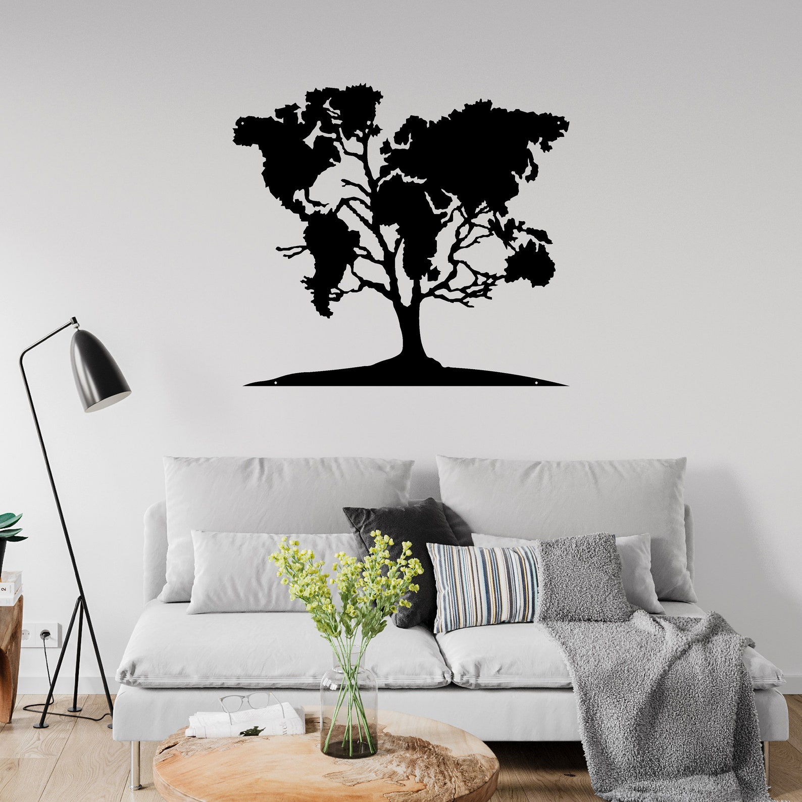 Tree Branch World Map SVG Dxf Png Pdf Eps Unframed Metal - Etsy