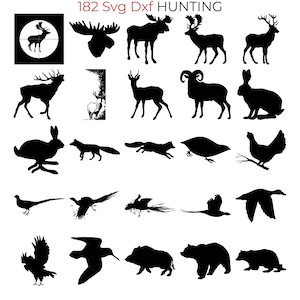 182 Svg Dxf Hunting Bundle for Laser Engrave With Index - Etsy