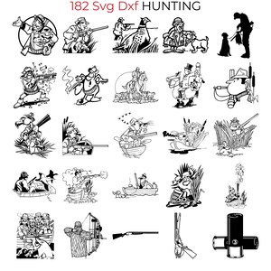 182 Svg Dxf Hunting Bundle for Laser Engrave With Index - Etsy