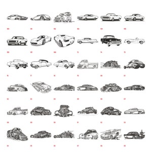 300 SVG Dxf Retro Classic Cars Bundle for Lightburn Laser Engrave - Etsy