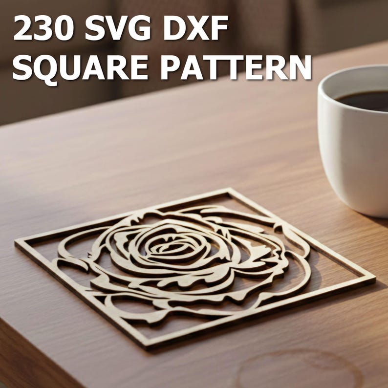 Buy 230 Square Pattern SVG DXF Bundle | Laser Cut Wall Decor Panels ...