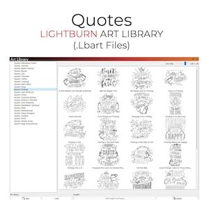 Quotes Lightburn Art Library LBART Files for Laser Engrave Cut, Autumn ...
