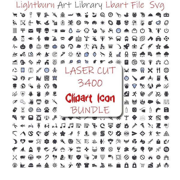 Lightburn Art Library Downloads - Etsy