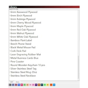 Xtool D1 Pro Laser Lightburn Material Library CLB Files for Wood ...