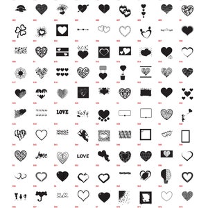 860 SVG Love Valentine Day Heart Acrylic Wood Engrave Floral Monogram ...